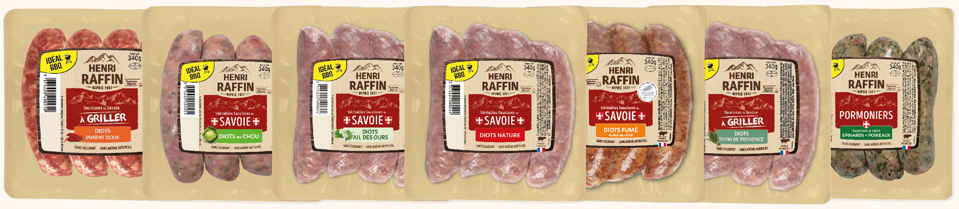 Diot de Savoie Henri Raffin - Saucisse traditionnelle savoyarde